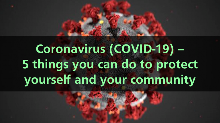 Coronavirus (COVID-19) – 5 things you can do to protect yourself and ...